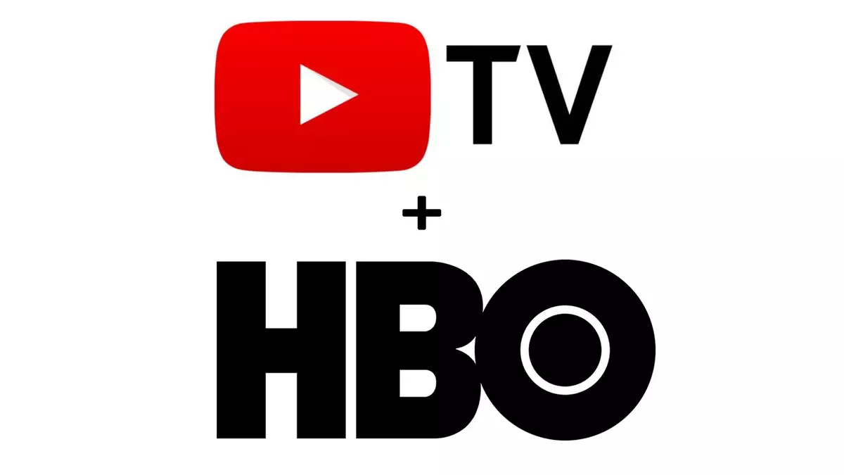 HBO மற்றும் YouTube TV லோகோக்கள்.