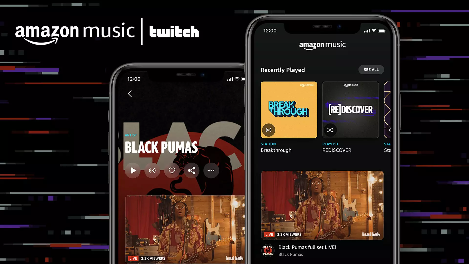 Most élőzenei koncerteket nézhet a Twitchen az Amazon Music szolgáltatásban