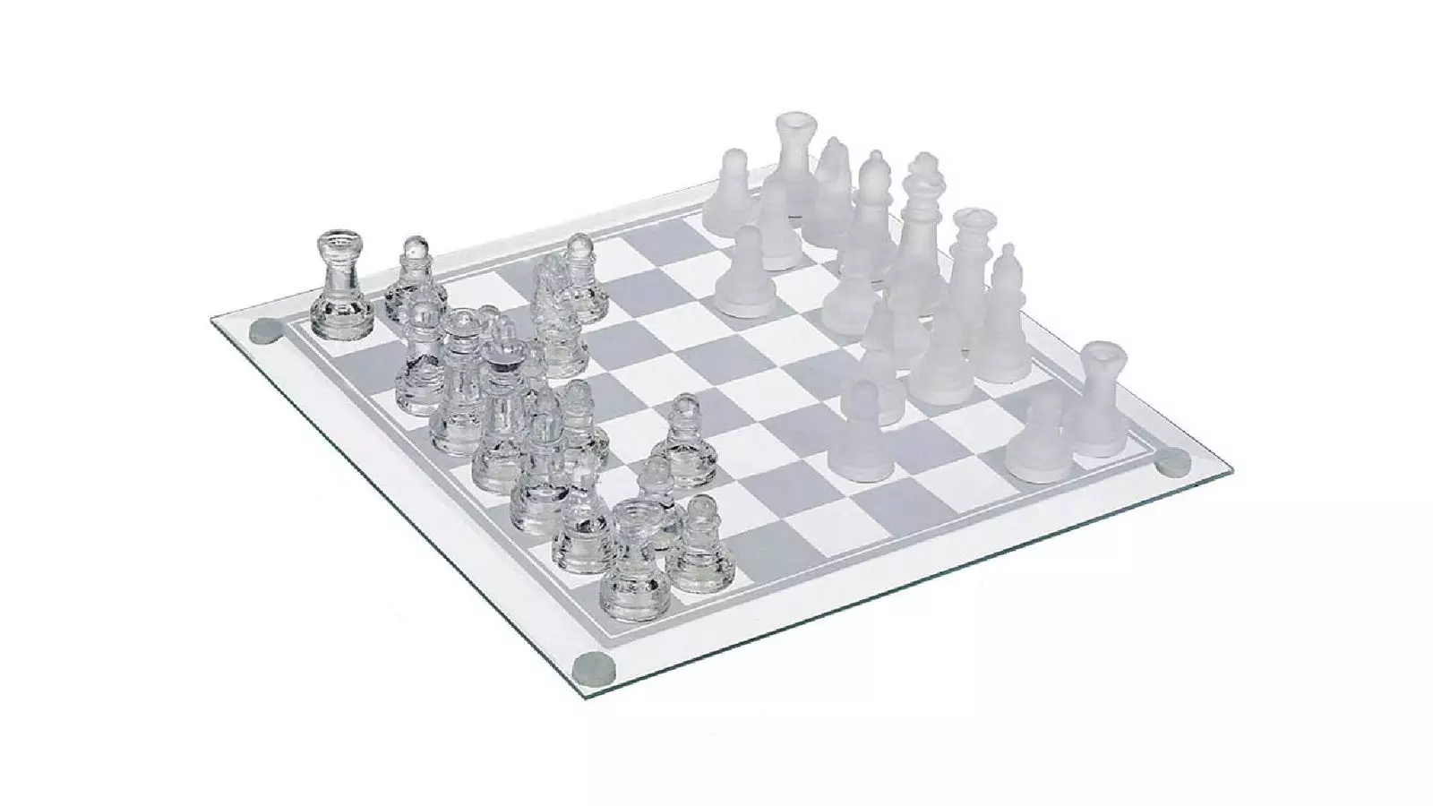 Gamie TM Glass Chess Set
