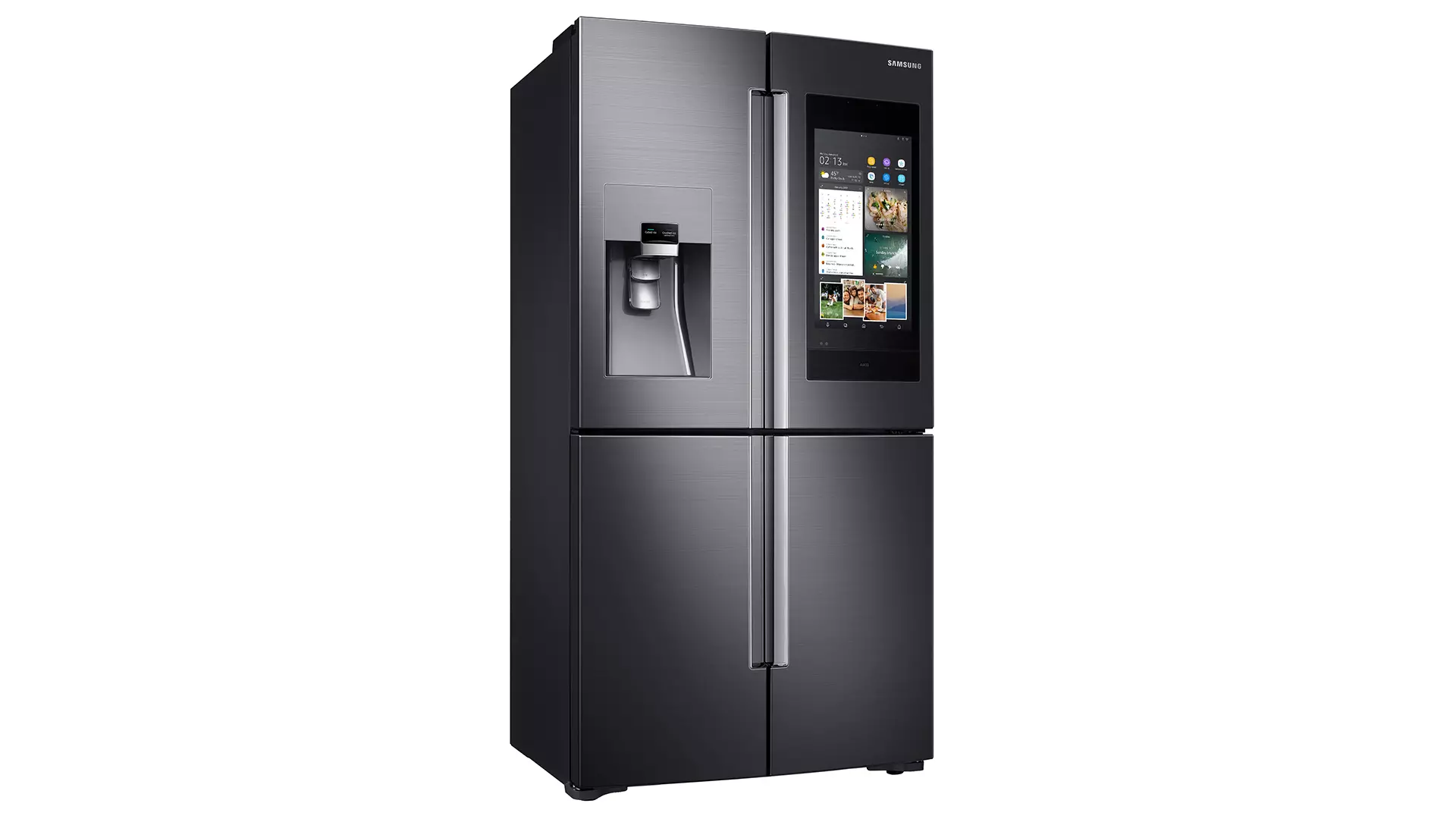 Et bilde av Samsung Family Hub-kjøleskapet.