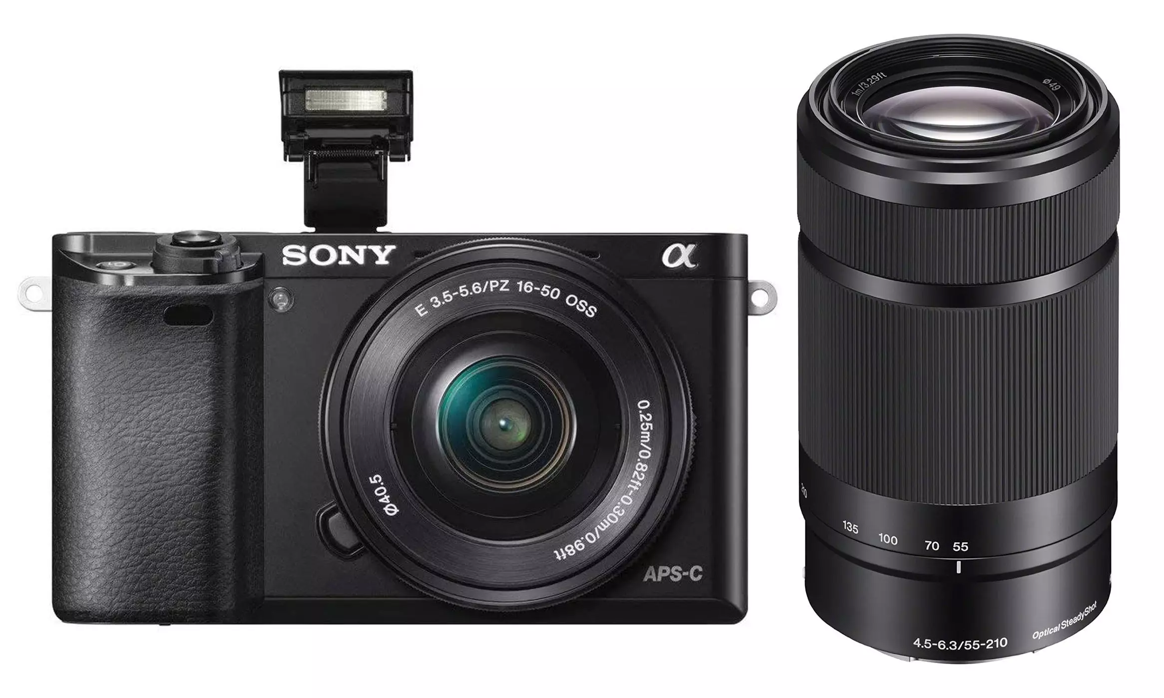 Sony Alpha a6000 lan lensa 55-200mm
