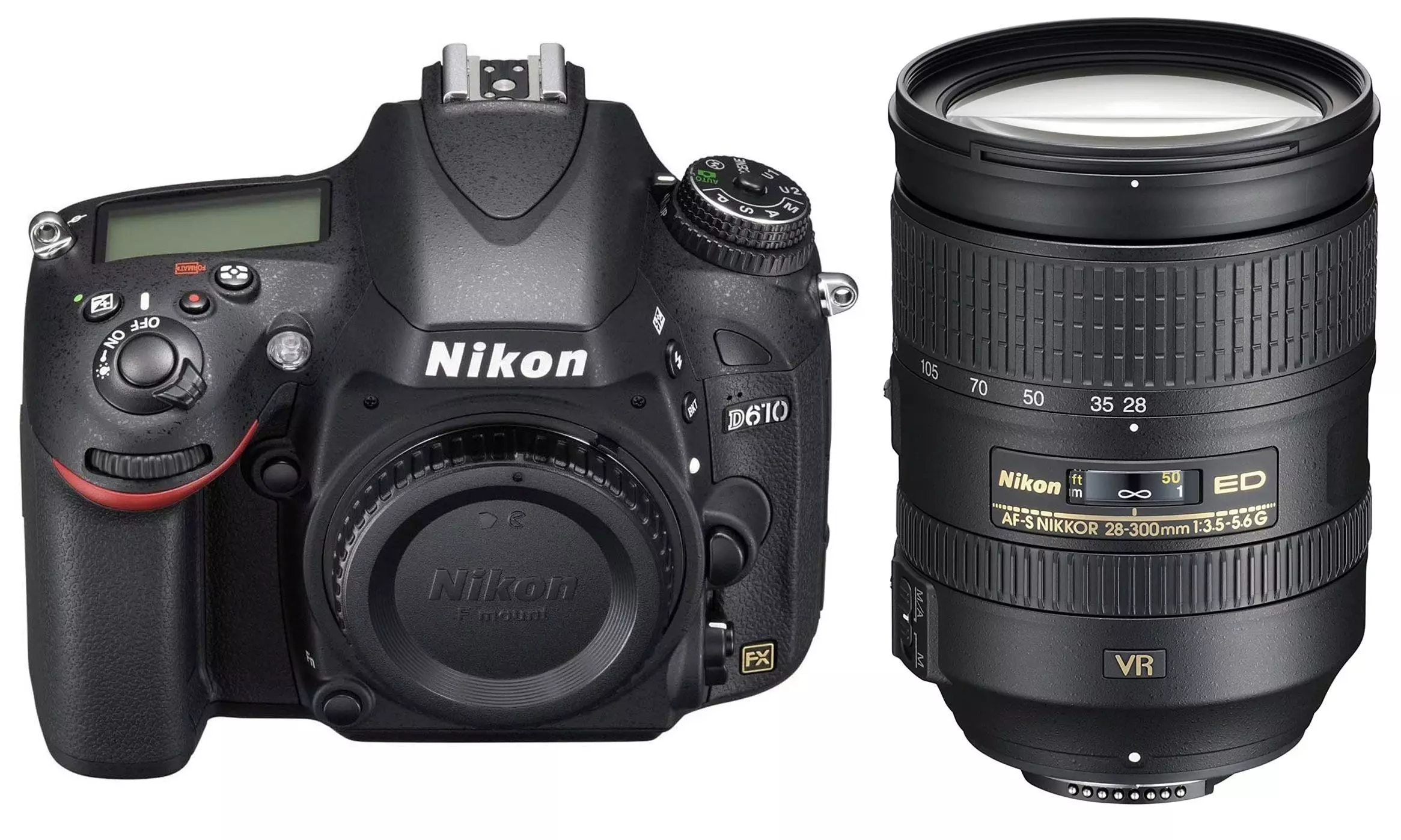 Nikon D610 კორპუსი და 28-300მმ ობიექტივი