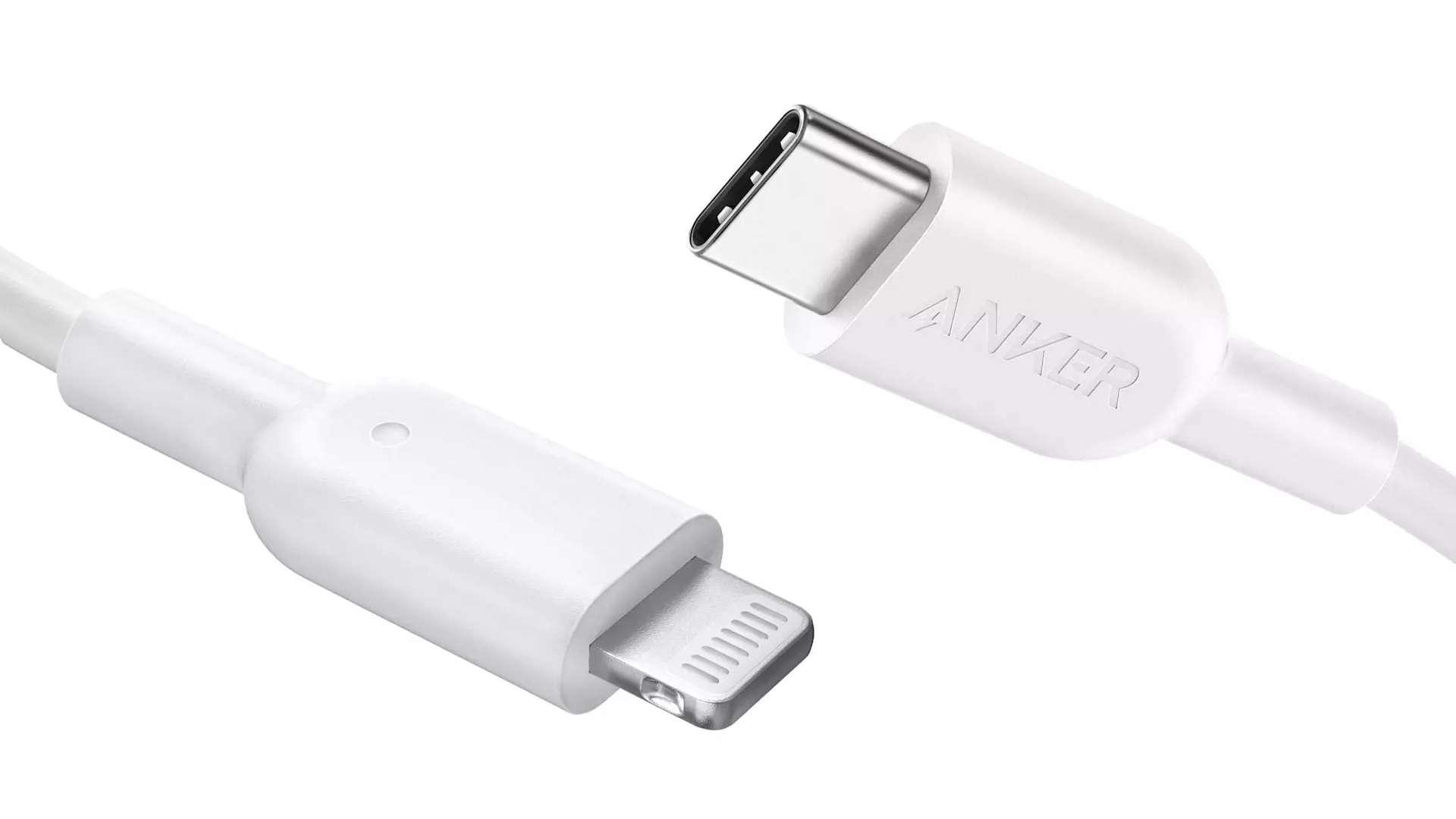 Una foto del cable USB-C a Lightning de Anker.