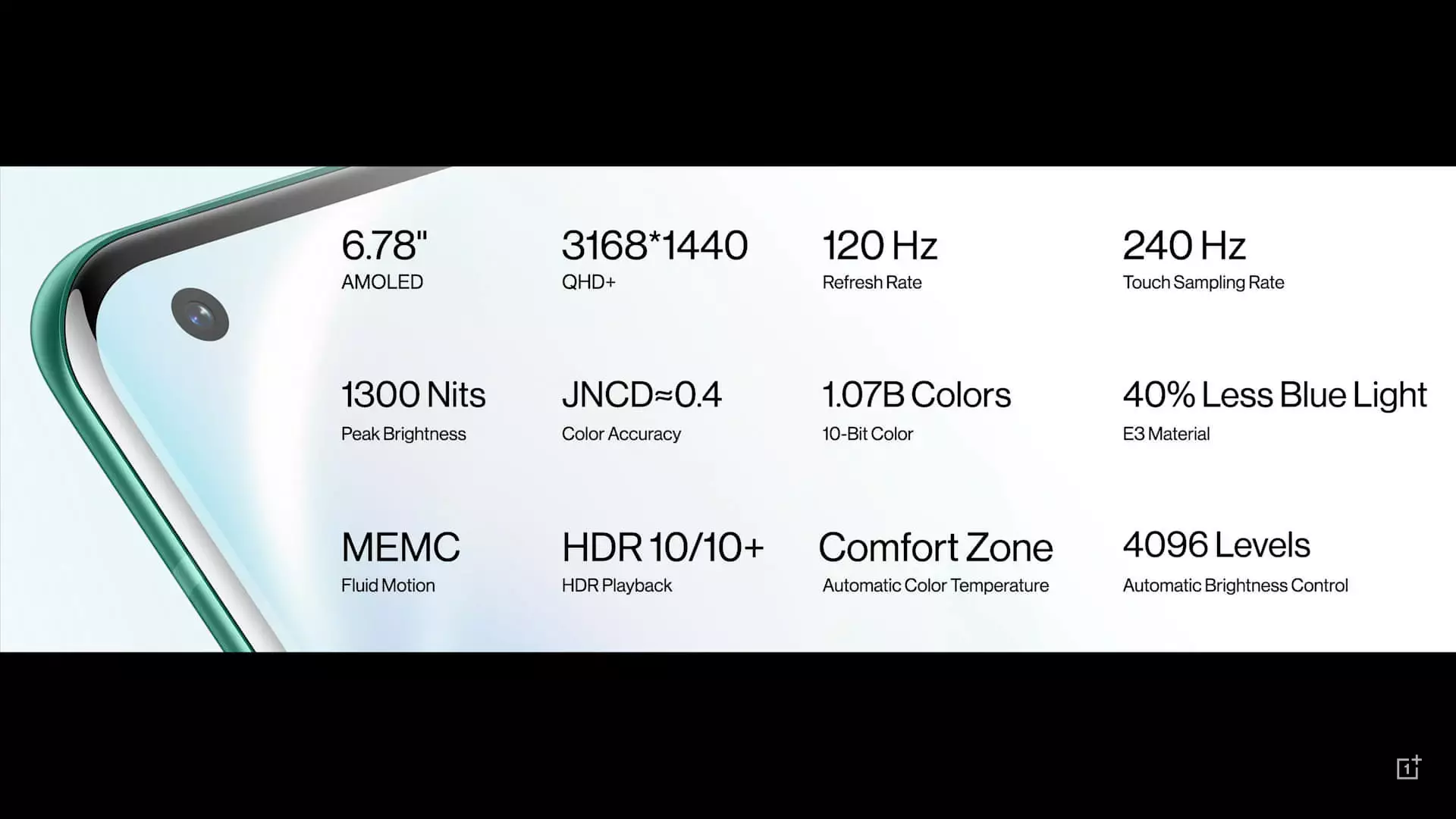 具有各种规格的 OnePlus 8 Pro 的特写。