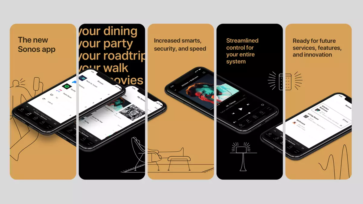 Sonos vil dele sin app i to for at understøtte ældre højttalere 7790_1
