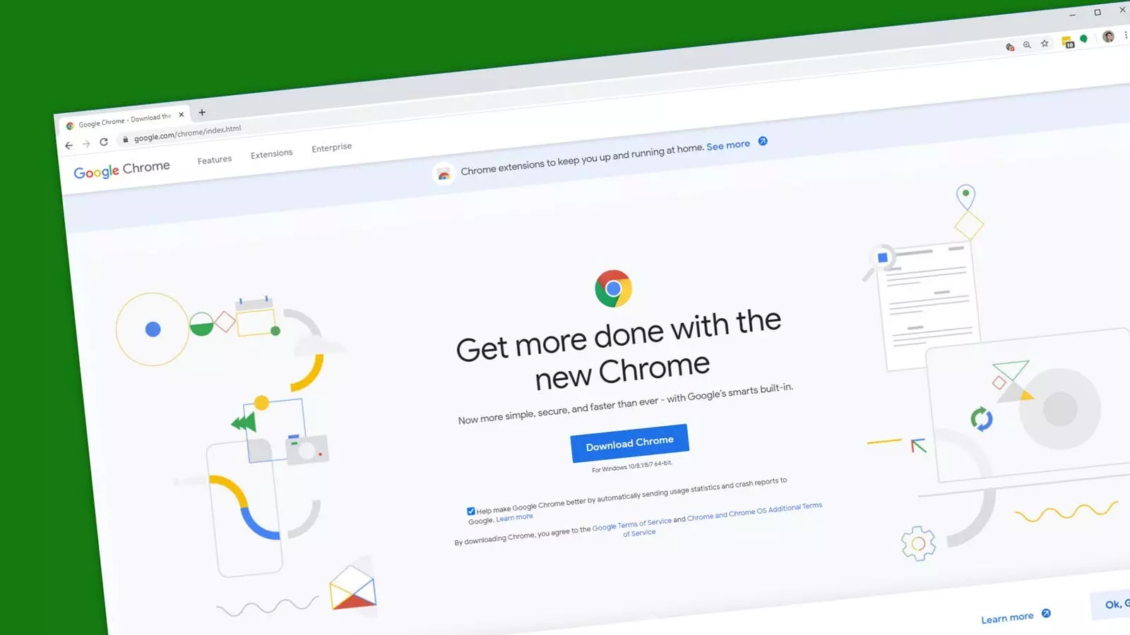 Google Chrome ei enää menetä välilehteäsi tiedostojen vetämistä ja pudottamista varten