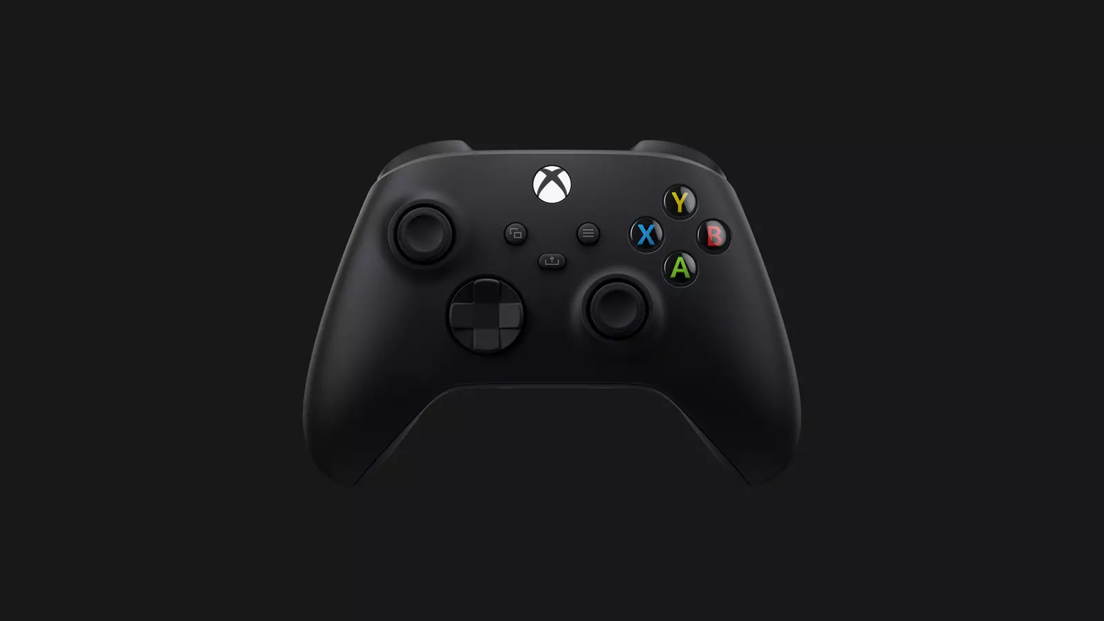 Un controlador Microsoft Series X con botón de compartir.