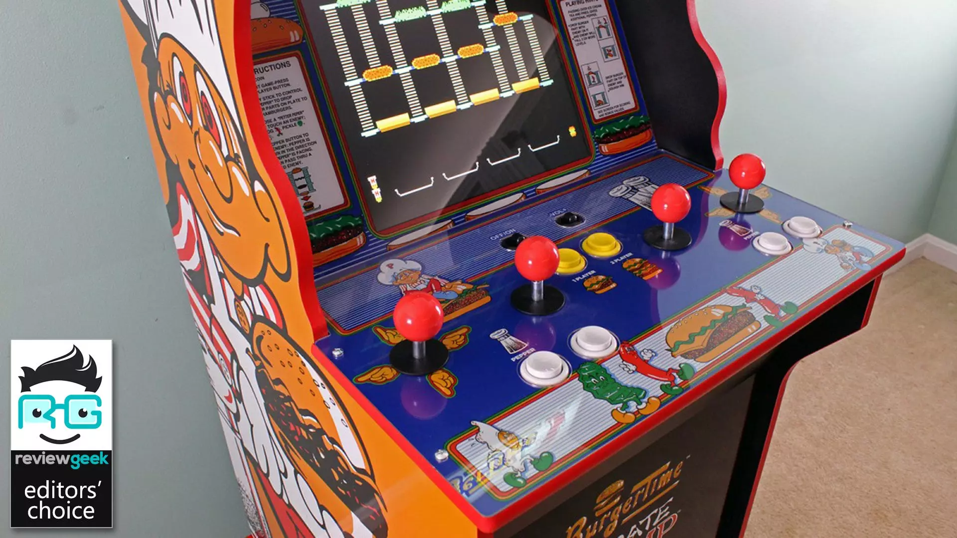 „BurgerTime“ od Arcade1Up je krásný sběratelský předmět pro fanoušky Arcade