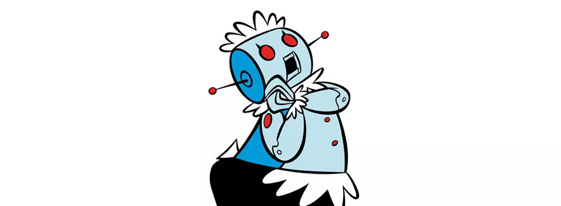 Et bilde av Rosie the Robot Maid fra The Jetsons.