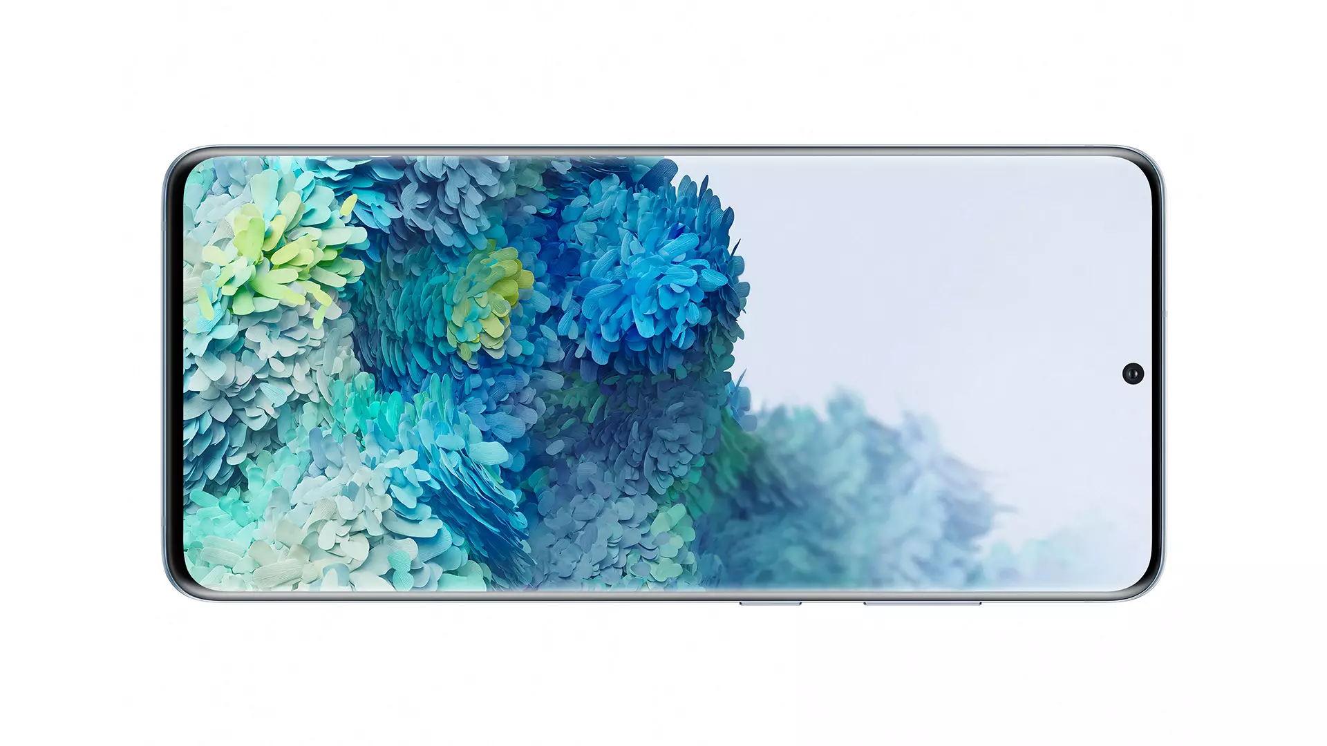 Una foto dello schermo del Galaxy S20.