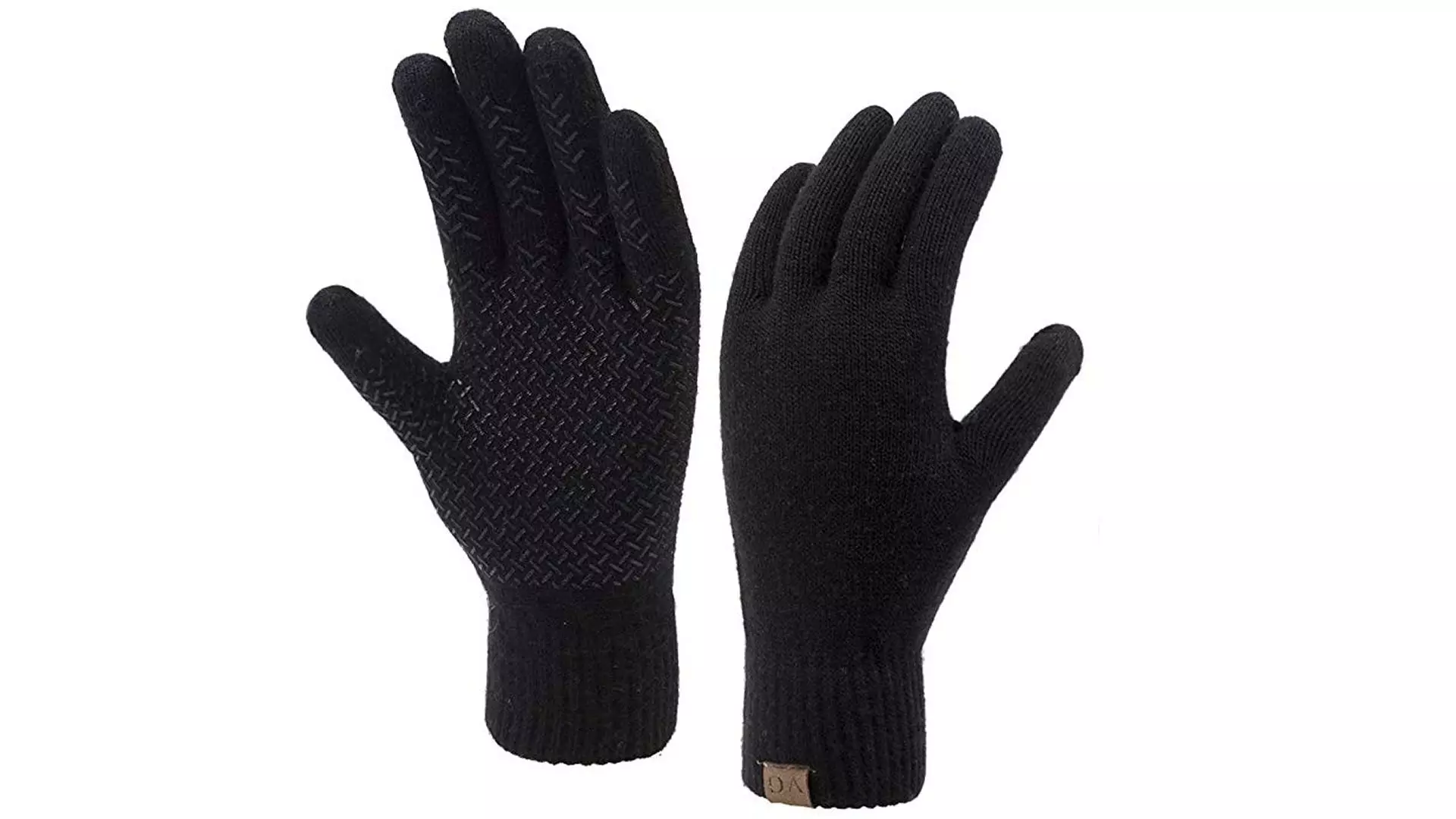 အနက်ရောင် ViGrace Winter Touchscreen လက်အိတ်တစ်စုံ။