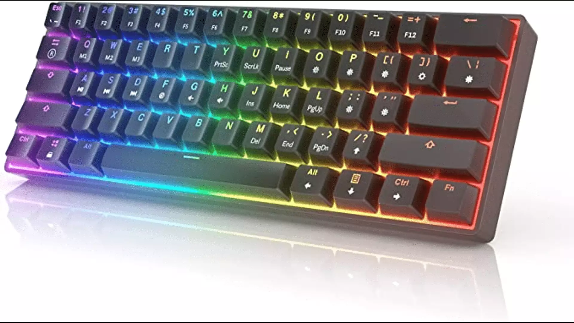 HK Gaming GK61 je odlična opcija za kompaktnu tastaturu sa odličnim funkcijama pozadinskog osvetljenja koje takođe ne narušava cenu.