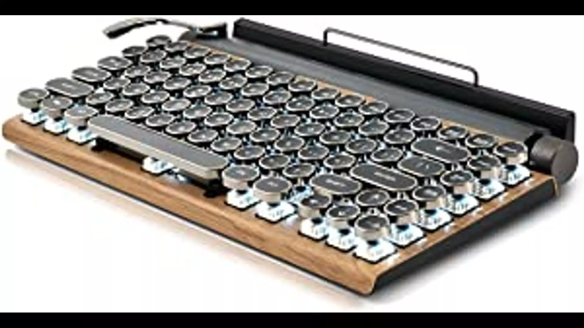 Тим, хто хоче набрати текст без часу, варто спробувати 7KEYS TW1867, механічну клавіатуру в стилі друкарської машинки.