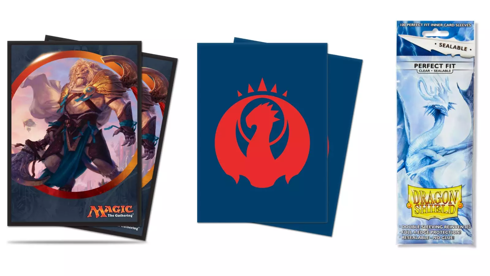 Ultra Pro Card Sleeves og Dragon Shield Perfect Fit Sleeves