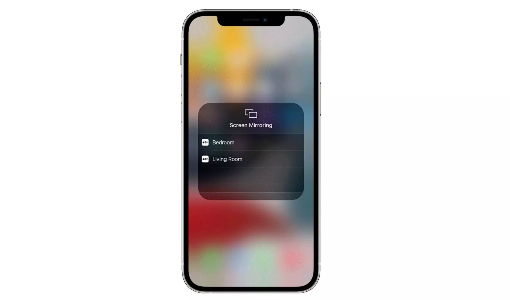 Dublowanie ekranu na iPhonie