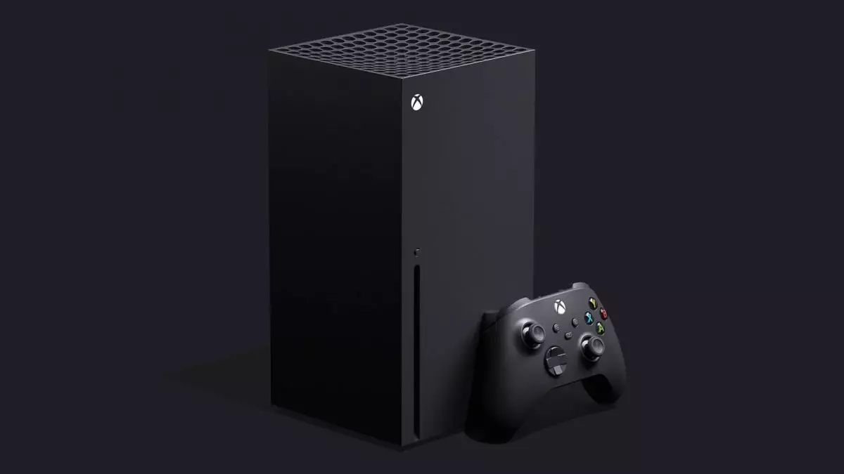 Ib qho render ntawm Microsoft Xbox Series X