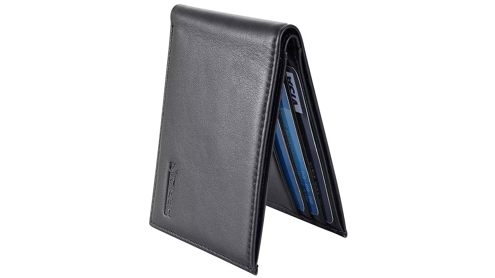 Chelmon Ultimate Slim Mini Plånbok Framficka Minimalistisk Plånbok Bifold RFID-blockering i äkta läder