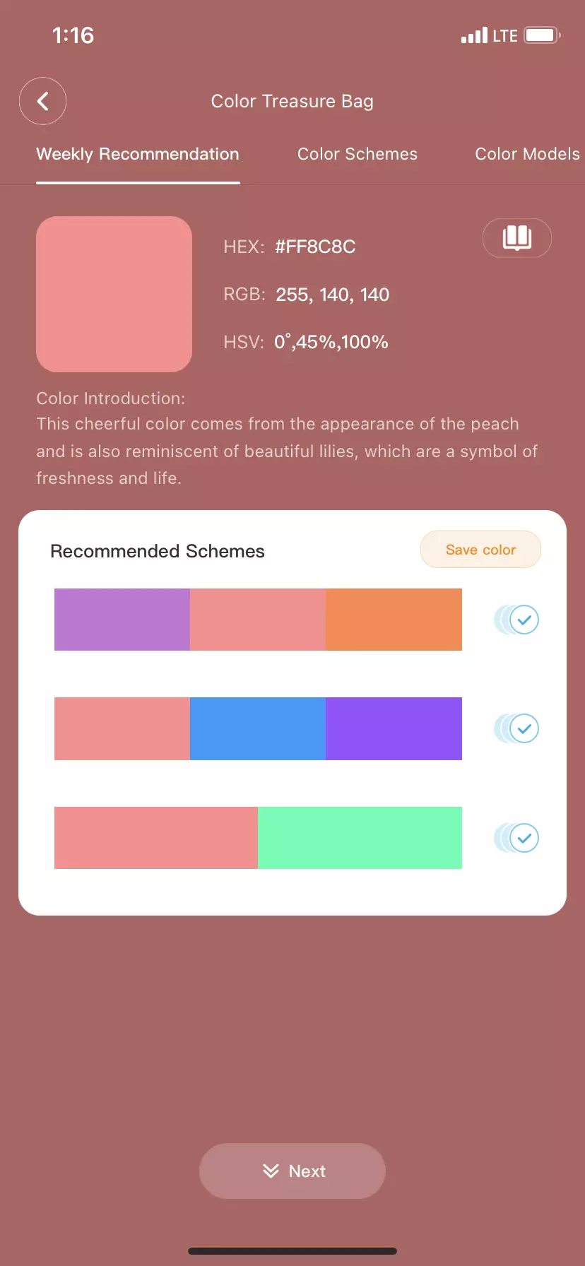 Sugestie dotyczące kolorów aplikacji Govee