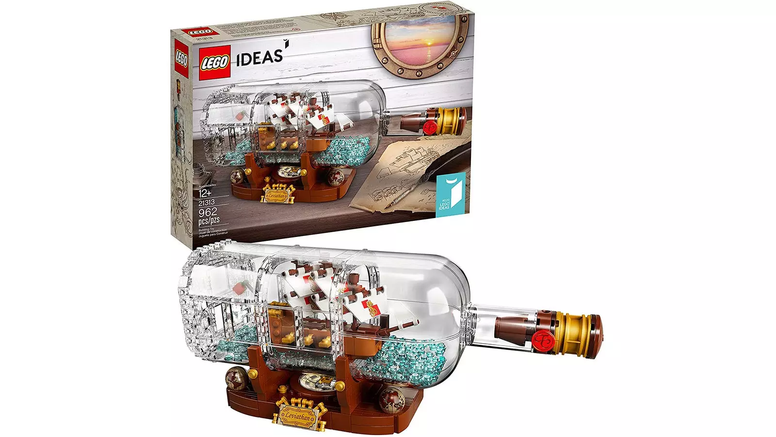 LEGO ideýalary çüýşede gämi