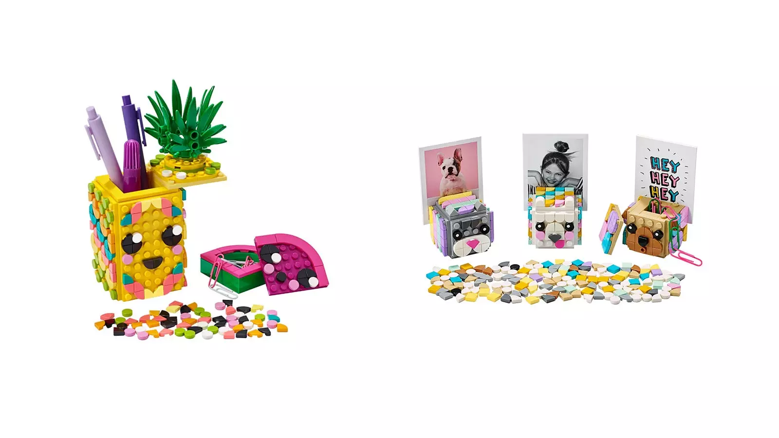 LEGO DOTS 菠蘿筆架和動物圖片架