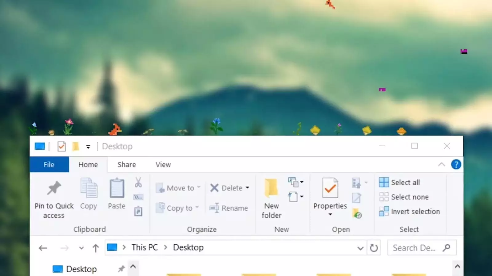 'Meadow Desktop' waa sida 'Goose desktop', laakiin Zen halkii fowdo