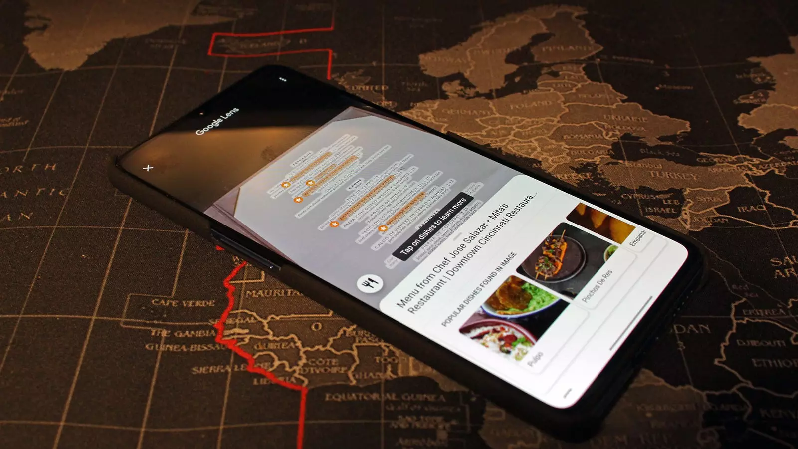 Google Maps ja Lens töötavad koos, et pakkuda menüüsoovitusi