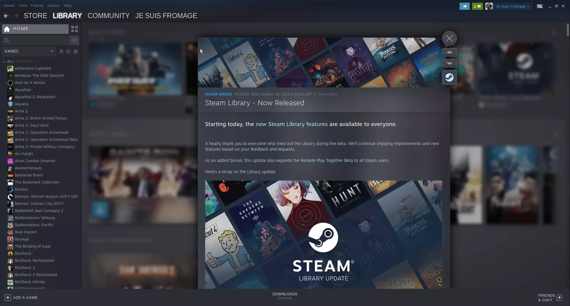 Steamov novi dizajn i funkcija Remote Play Together sada su dostupne svima 8211_2