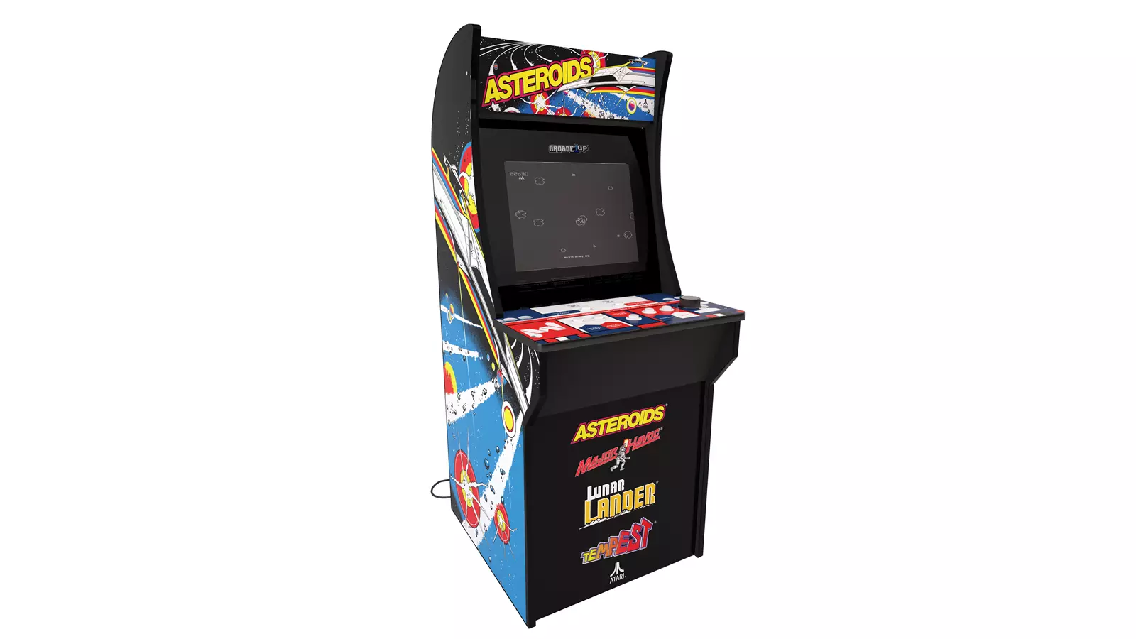 Trò chơi arcade Asteroid với mặt số spinner