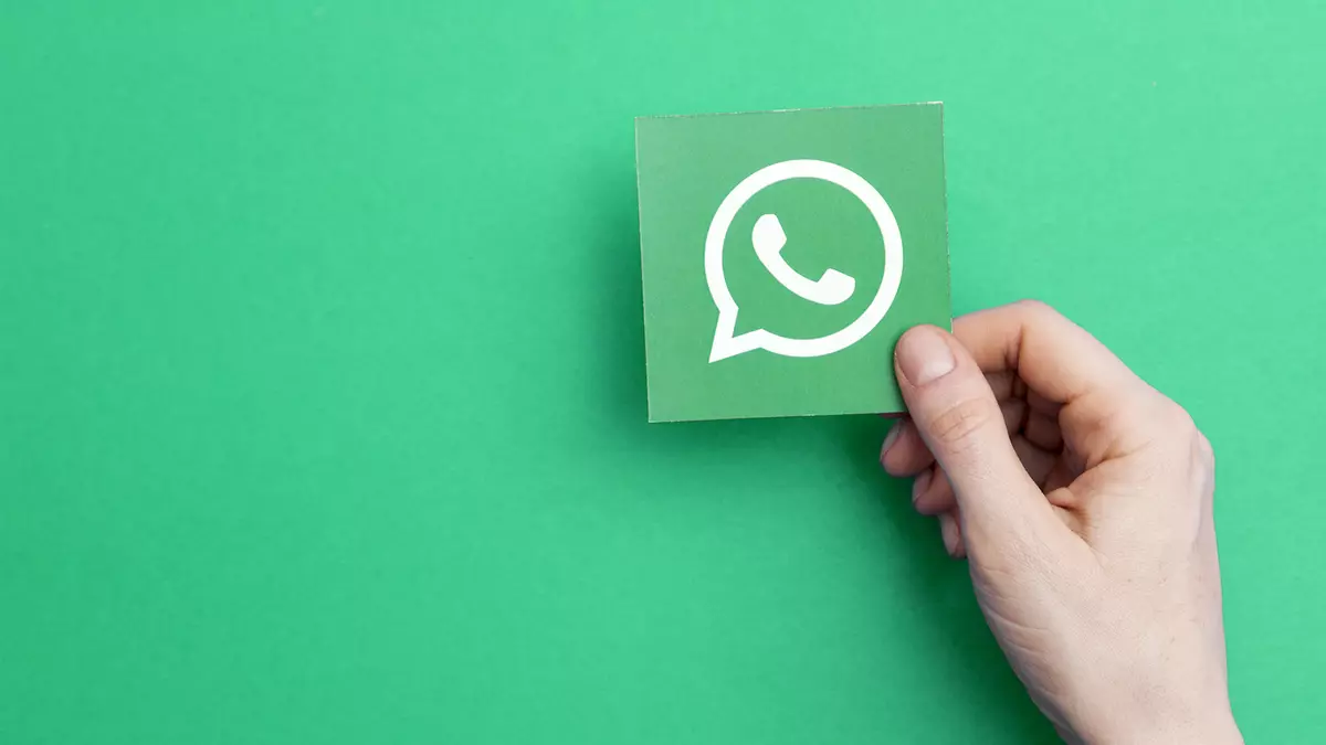 Μια απεικόνιση του λογότυπου WhatsApp.