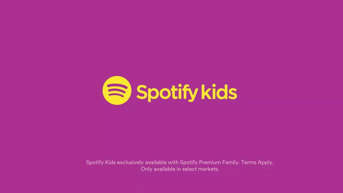 El logotipo de Spotify para niños