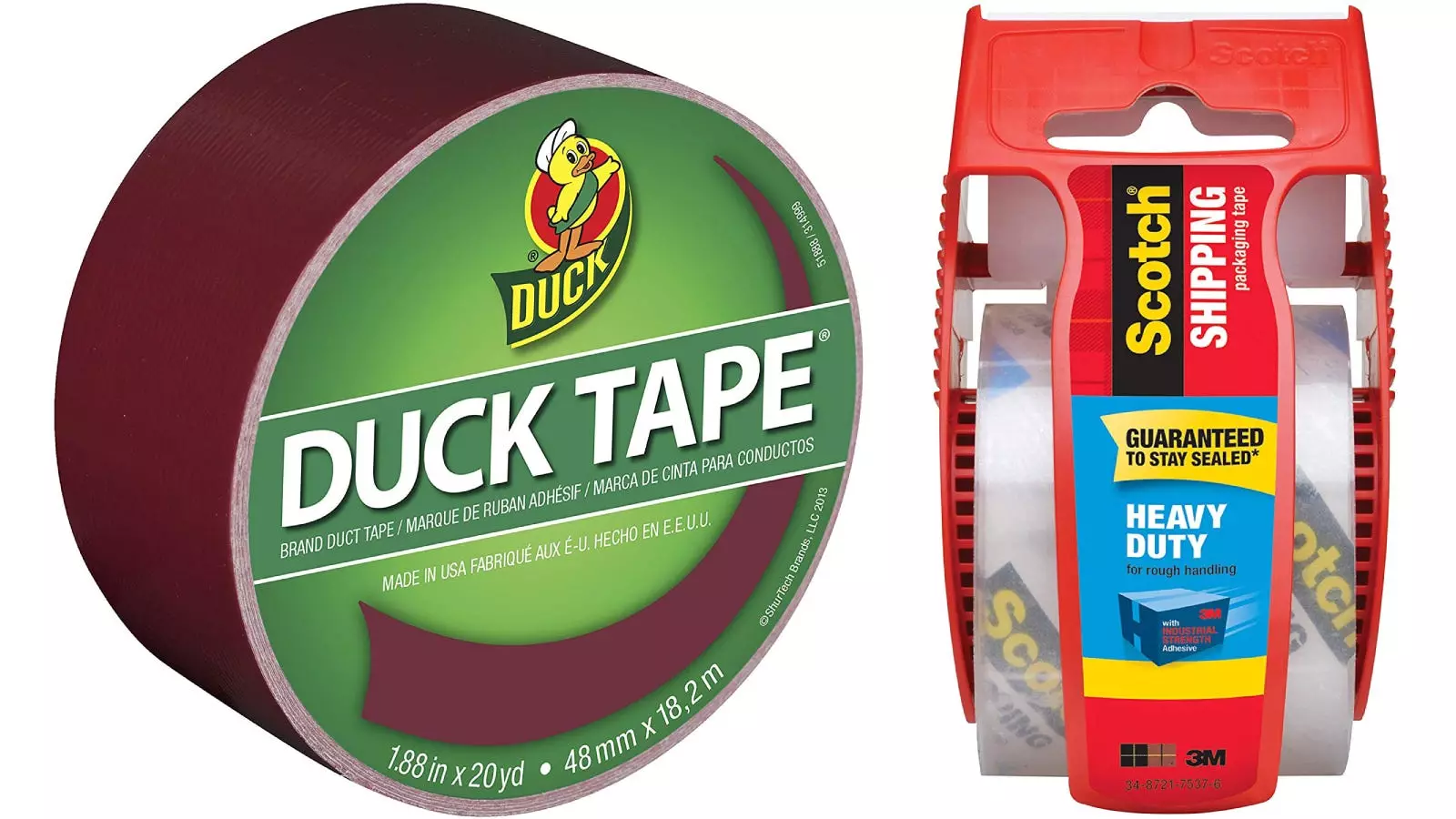 Duck Tape Cinta adhesiva, cinta de embalaxe Scotch
