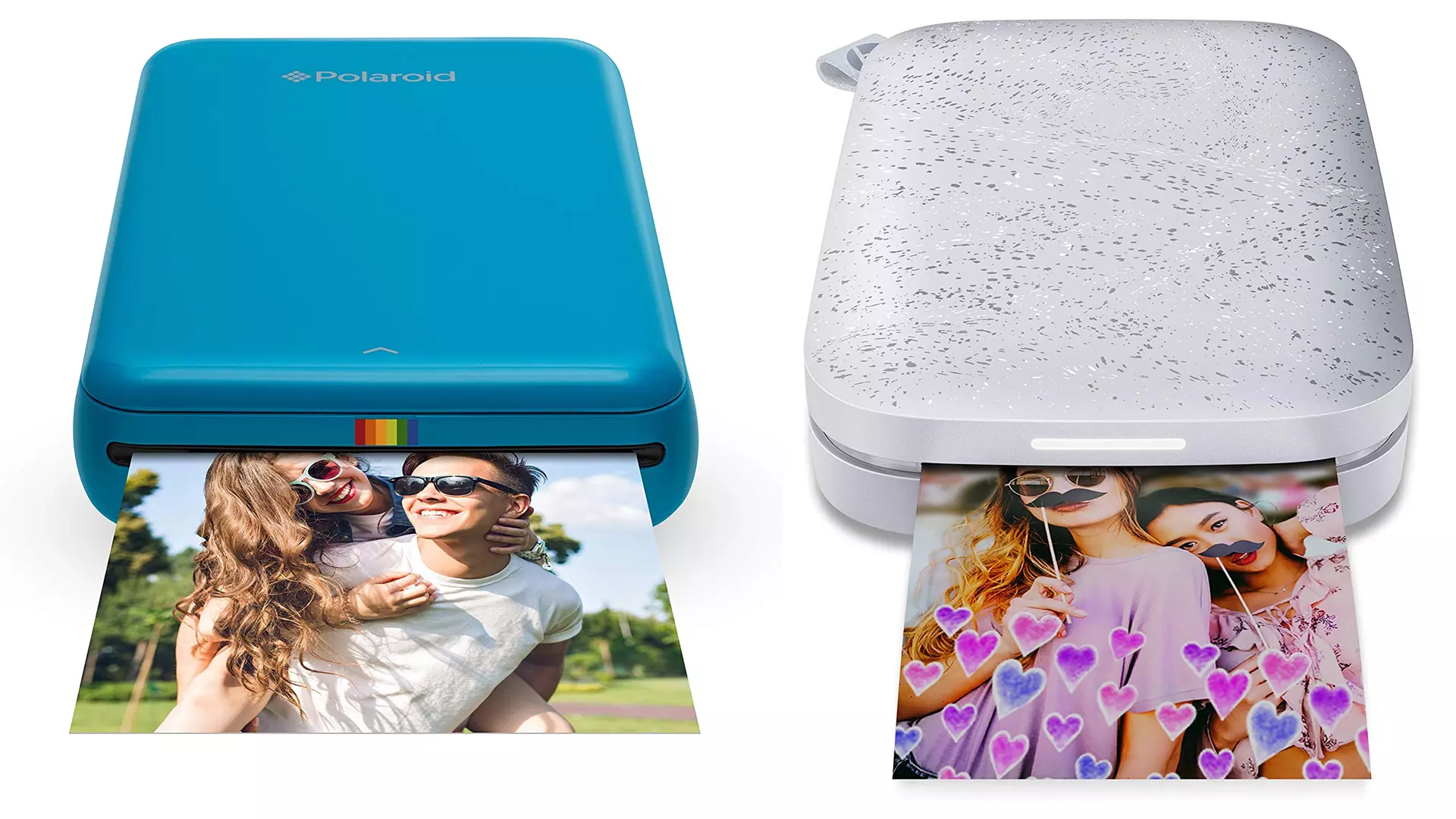 Una foto dell'HP Sprocket e della Polaroid ZIP.