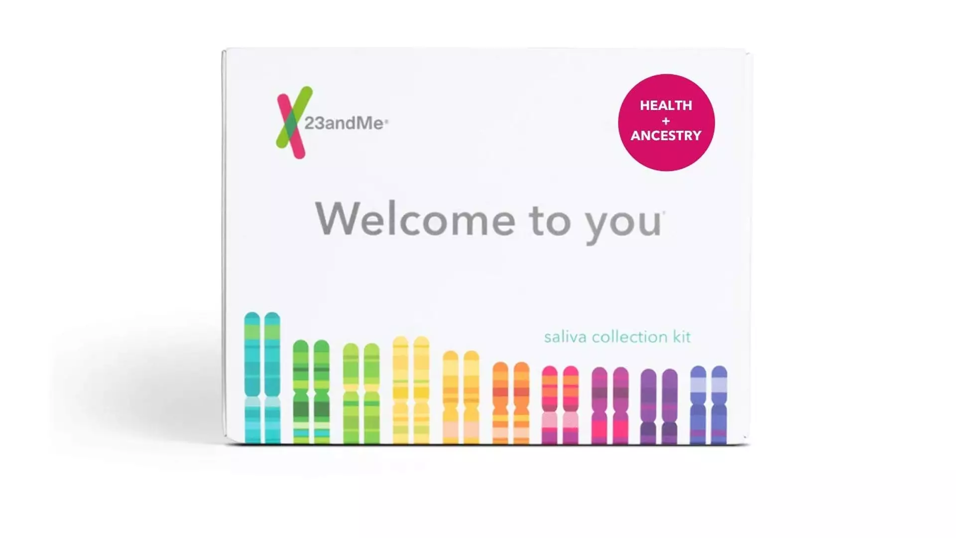 طقم اختبار الحمض النووي 23andME.