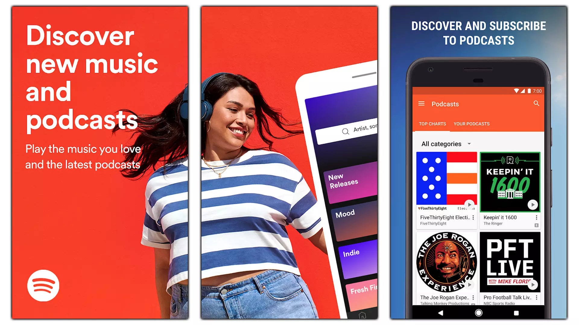 Spotify এবং Google Play Music অ্যাপের ছবি