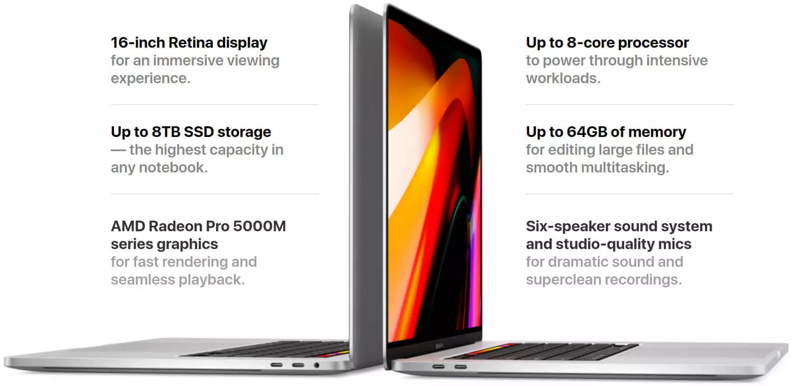 ئالما MacBook Pro 16 دىيۇملۇق