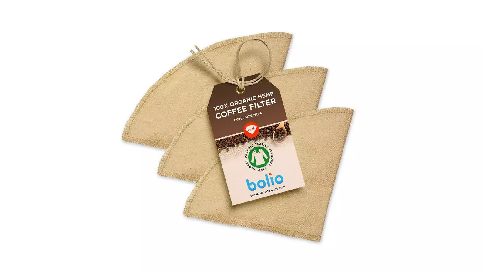 Tulo ka Bolio Organic Hemp Cone Coffee Filter