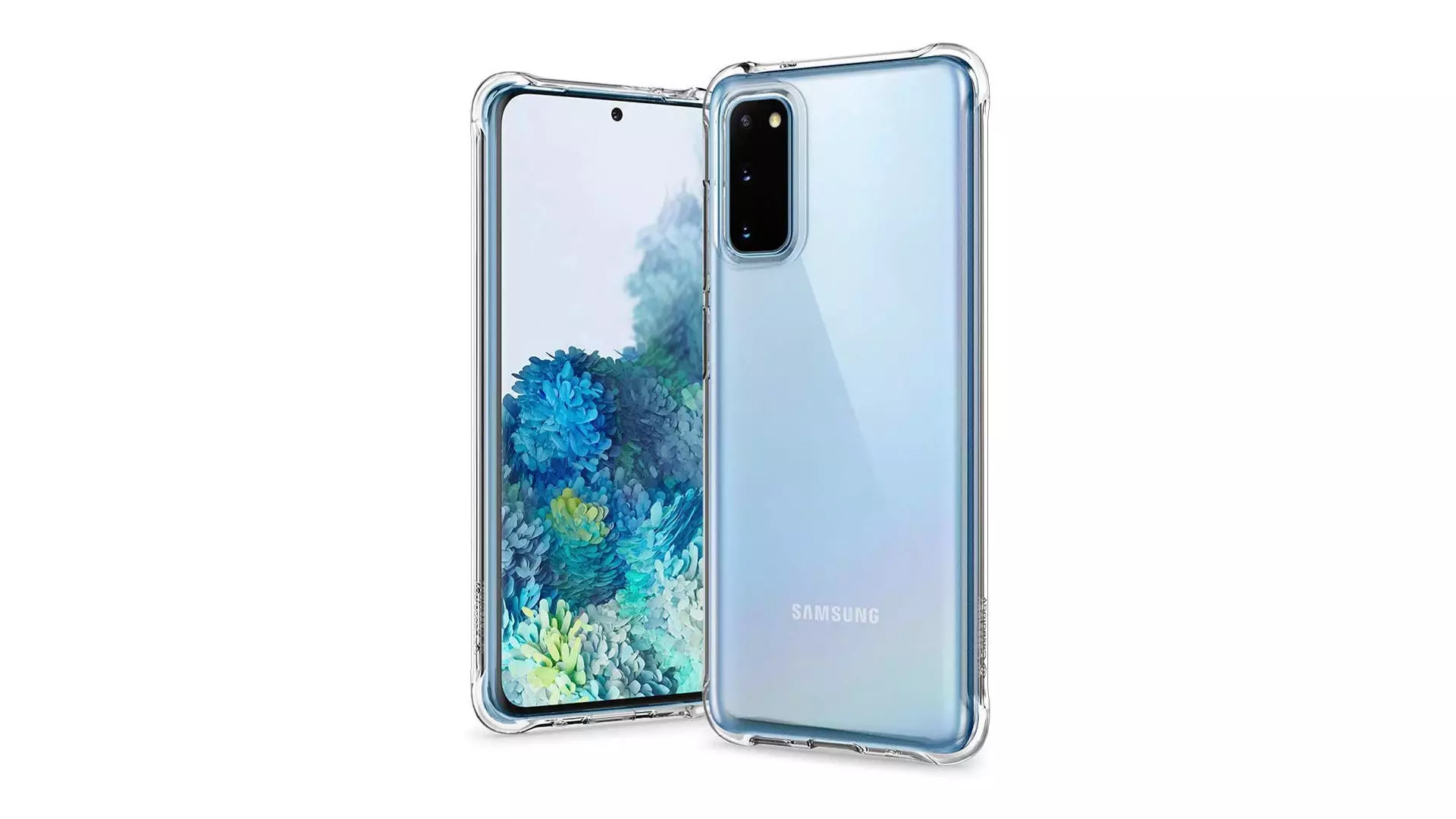 Samsung Galaxy S20 मा Caseology Solid Flex Crystal