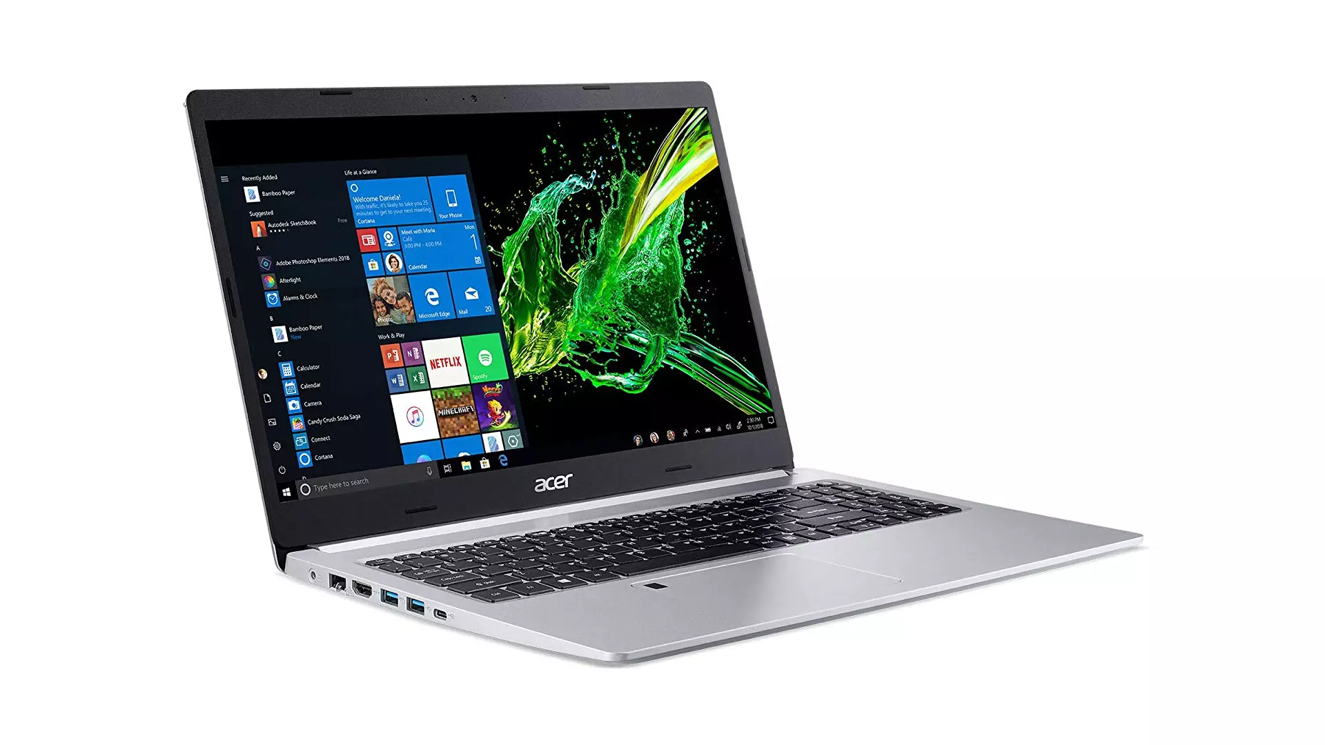 Lub Acer Aspire 5 Slim laptop.
