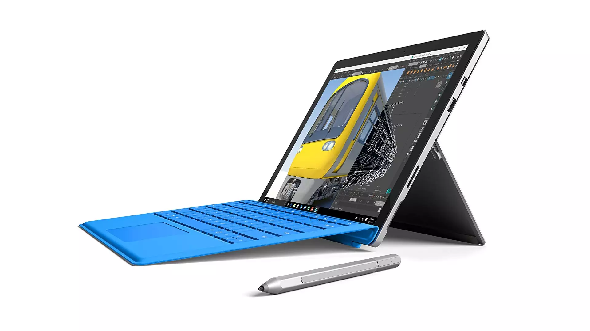 Endurnýjuð Surface Pro 4 og Surface Pen.