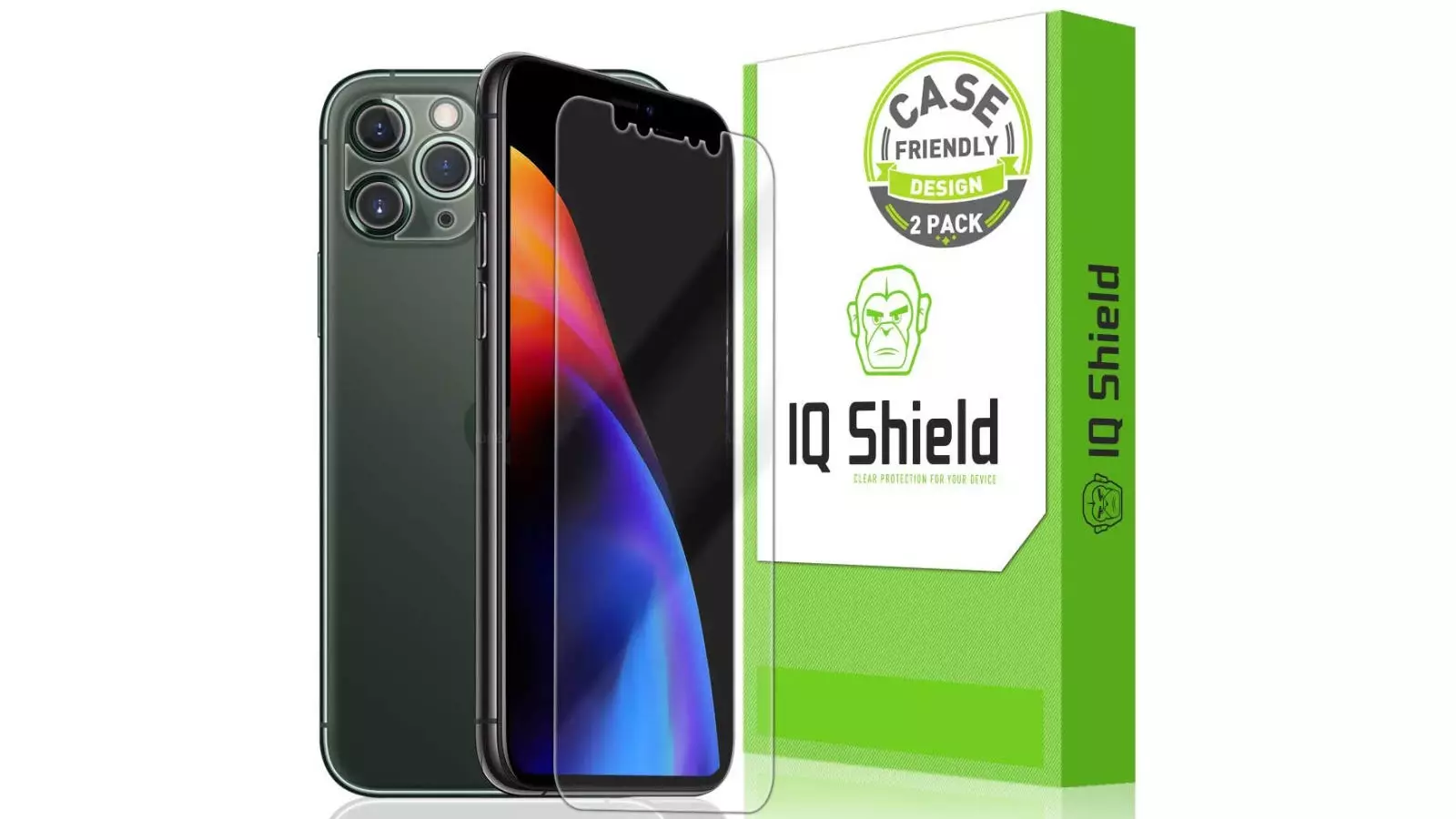 IQ Shield iPhone 11、11 Pro、および 11 Pro Max スクリーン プロテクター