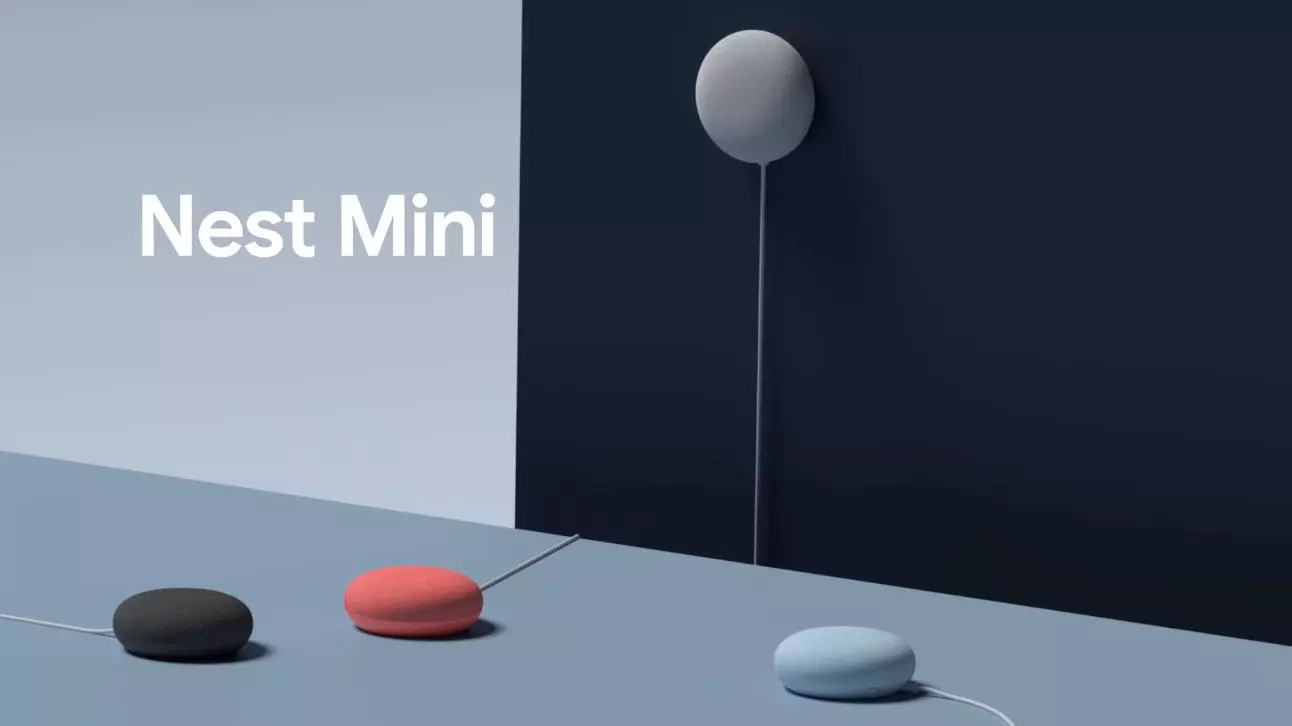 De nieuwe Nest Mini-speaker van Google.