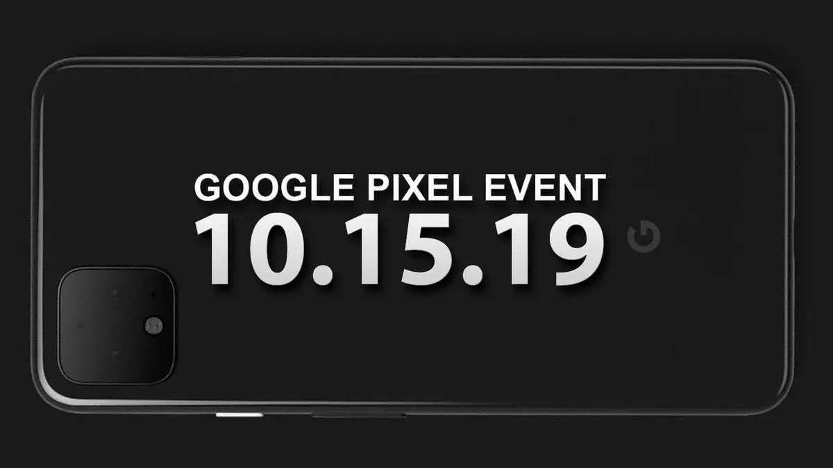 Pixel 4 yang bocor, dari tweet Google.
