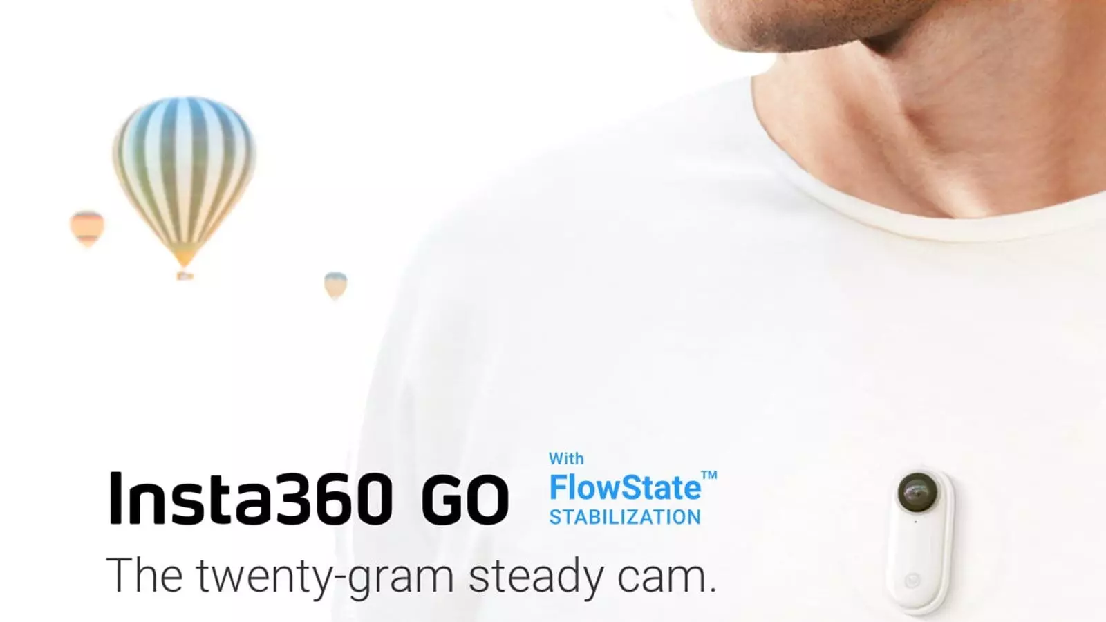 מצלמת ה-GO המיוצבת החדשה של Insta360 קטנה ומתנוססת בכל מקום