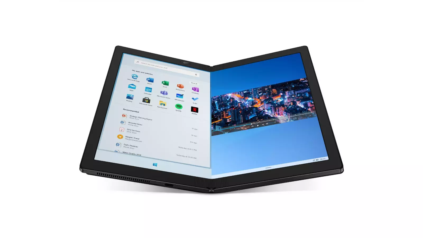 El ThinkPad X1 Fold de Lenovo té una pantalla plegable de 13,3 polzades i una etiqueta de preu massiva