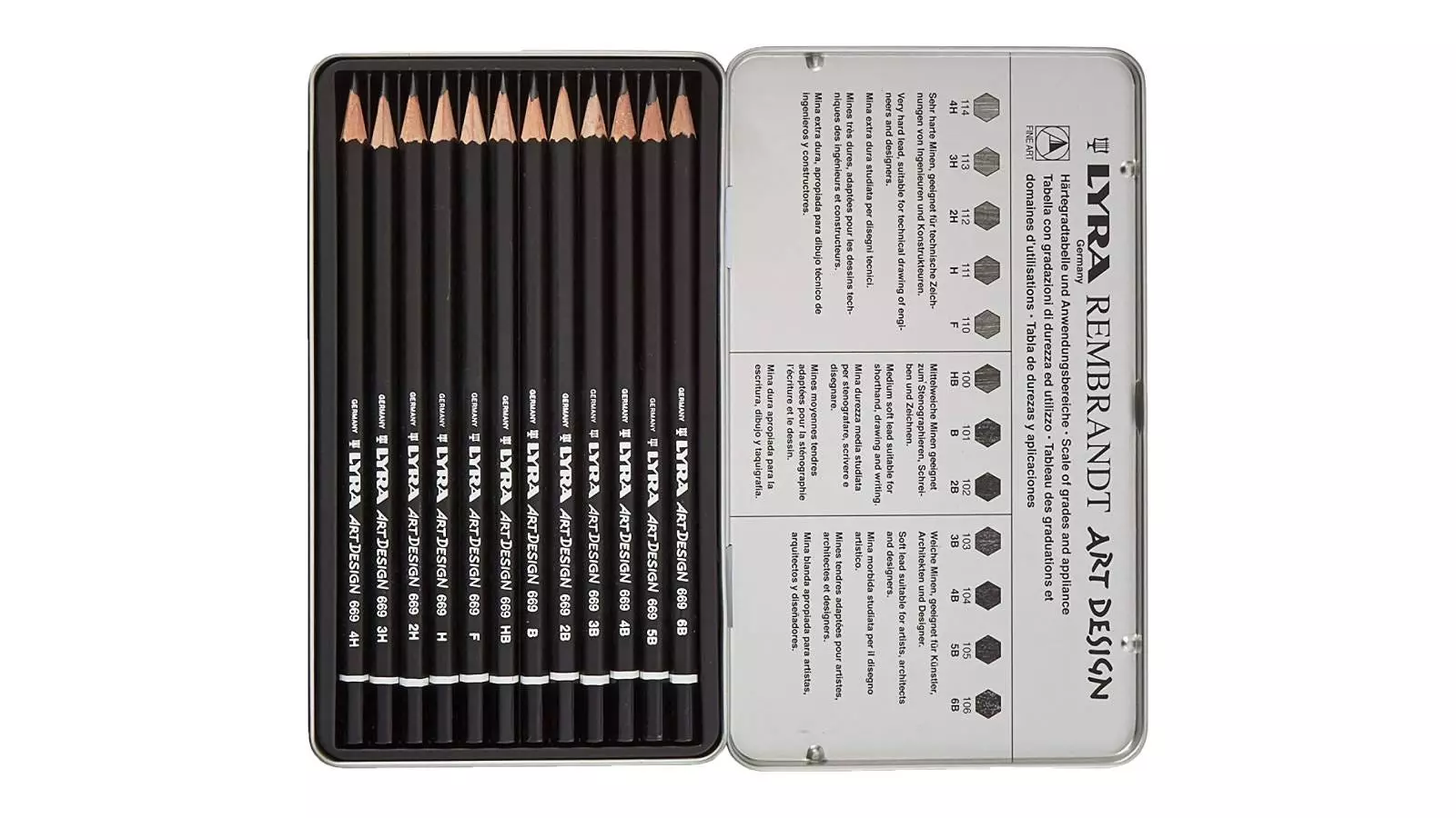 LYRA Rembrandt Huner Design Drawing Pencils