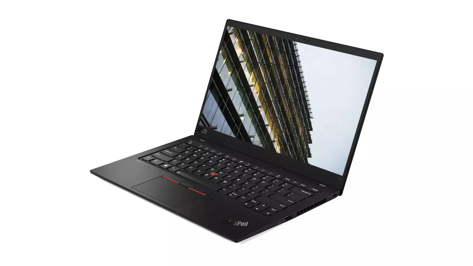 Lenovo ThinkPad X1 Carbon 8a generació des del costat