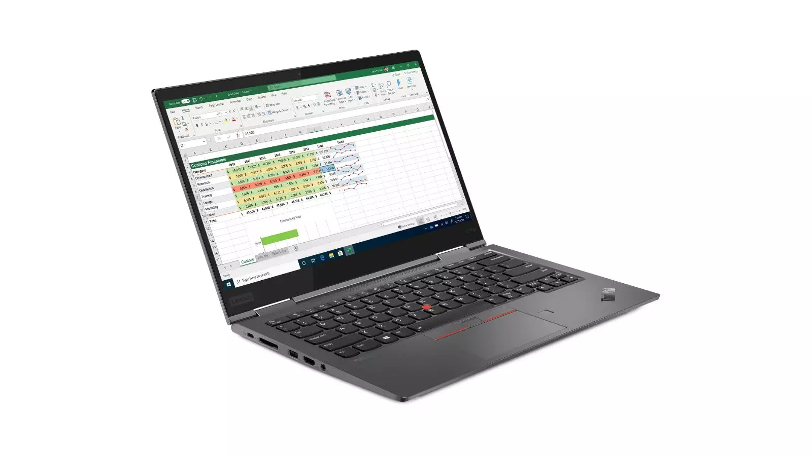 Lenovo ThinkPad X1 Yoga 5. Generatioun vun der Säit