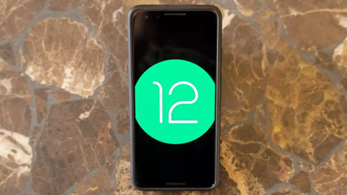 Android 12 beta ar an Pixel 3