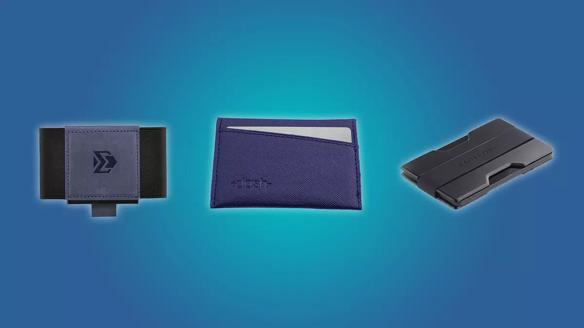 Dash Premium Slim Wallet, VBAX slim wallet, le RADIX One slim wallet.
