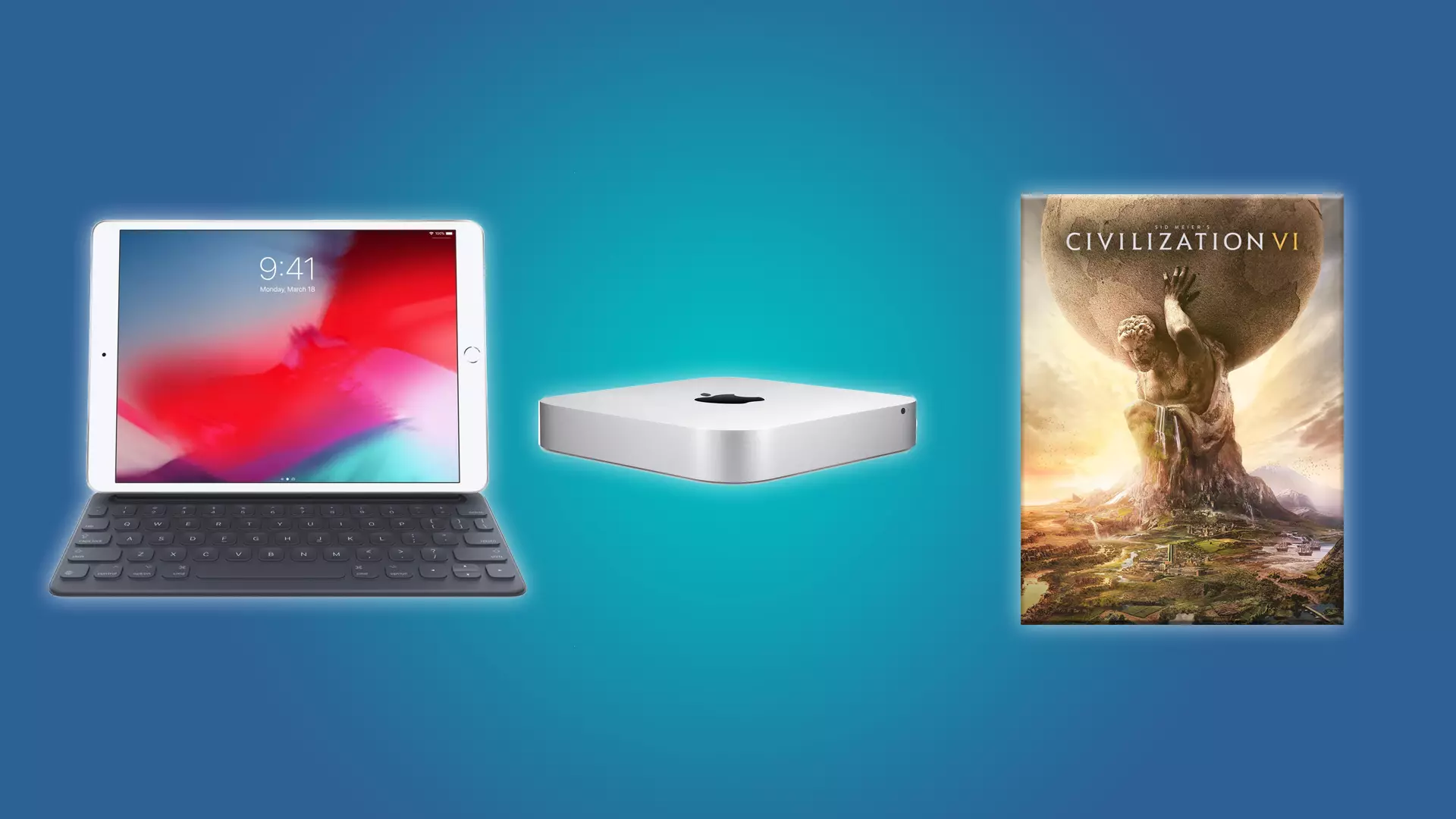 Margaí Laethúla: Mac Mini $530, Méarchláir Oifigiúil iPad Pro $80, Civilization VI ar $16 agus Níos mó